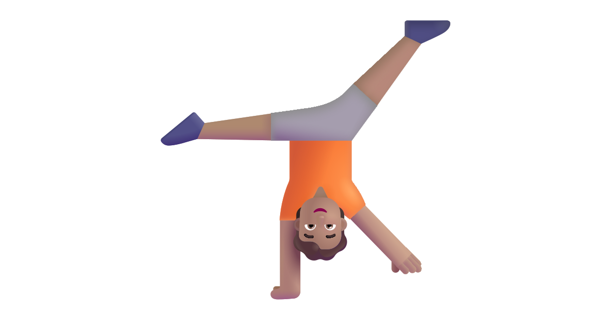Person cartwheeling medium free vector icon - Iconbolt