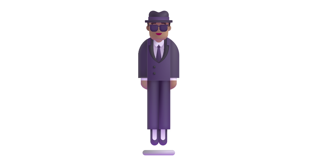 Person in suit levitating medium free vector icon - Iconbolt