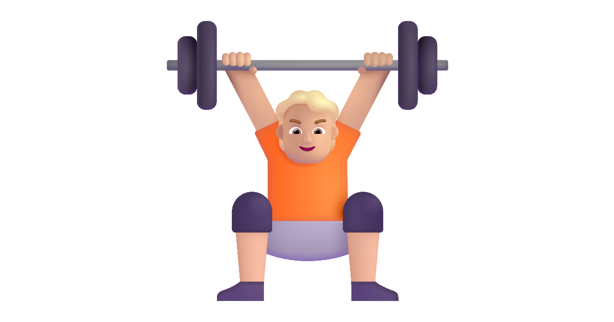 Person lifting weights medium light free vector icon - Iconbolt
