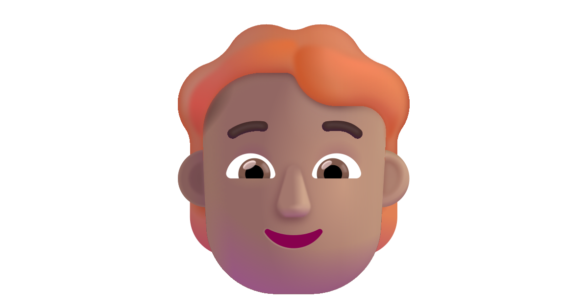 Person red hair medium free vector icon - Iconbolt
