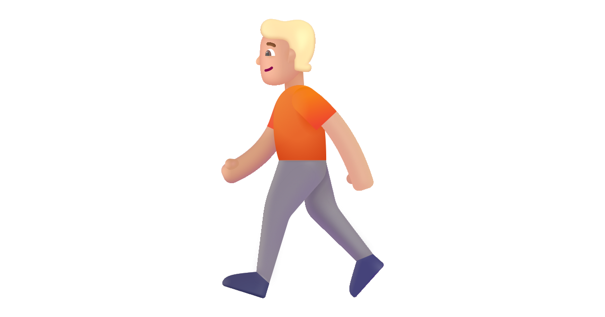 Person walking medium light free vector icon - Iconbolt
