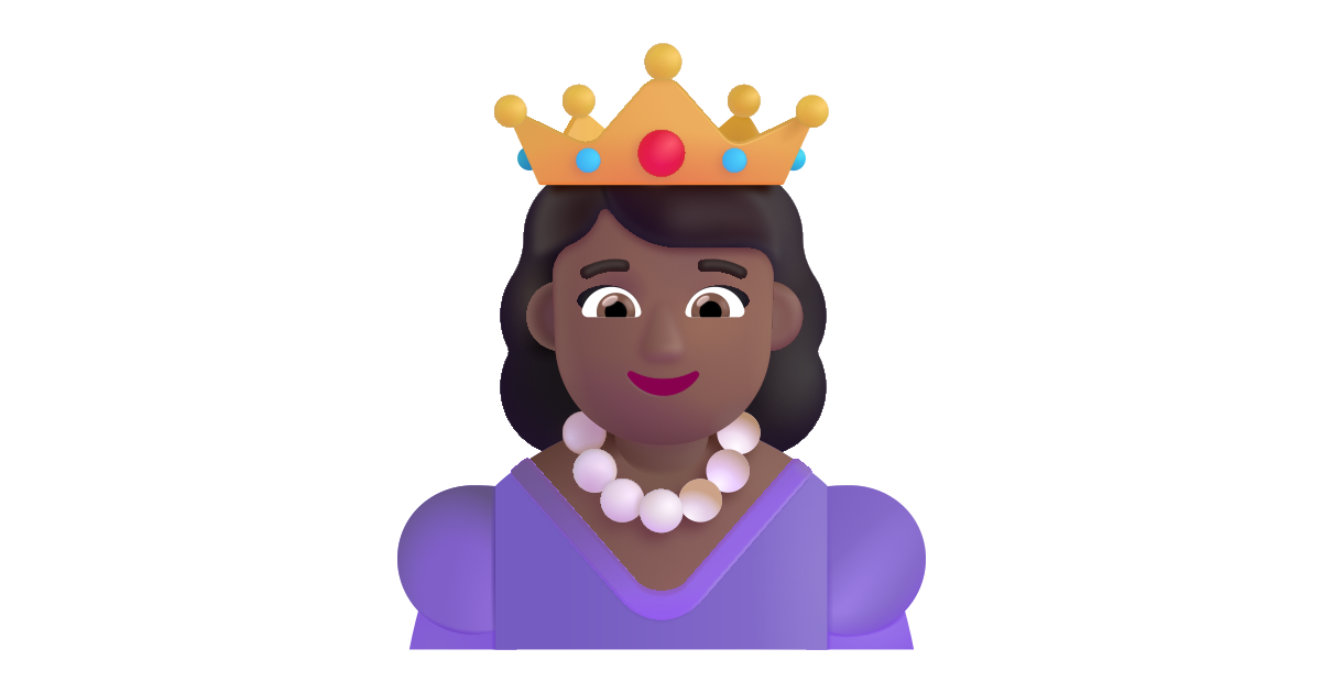 Princess medium dark free vector icon - Iconbolt