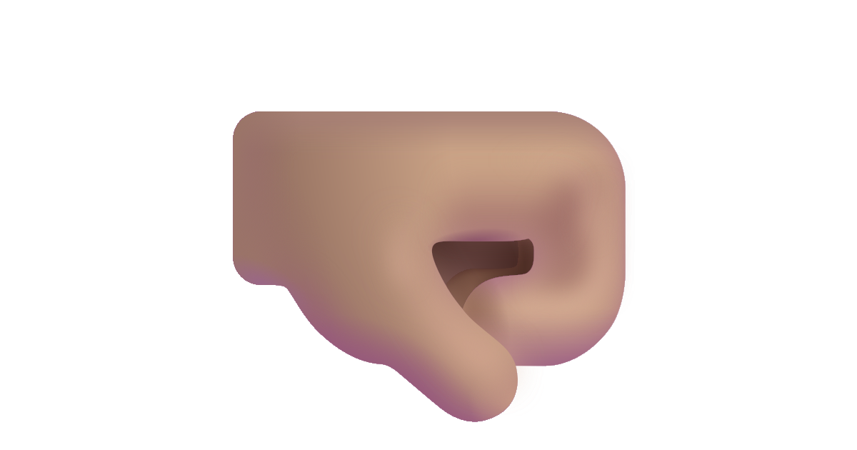 Right facing fist medium free vector icon - Iconbolt