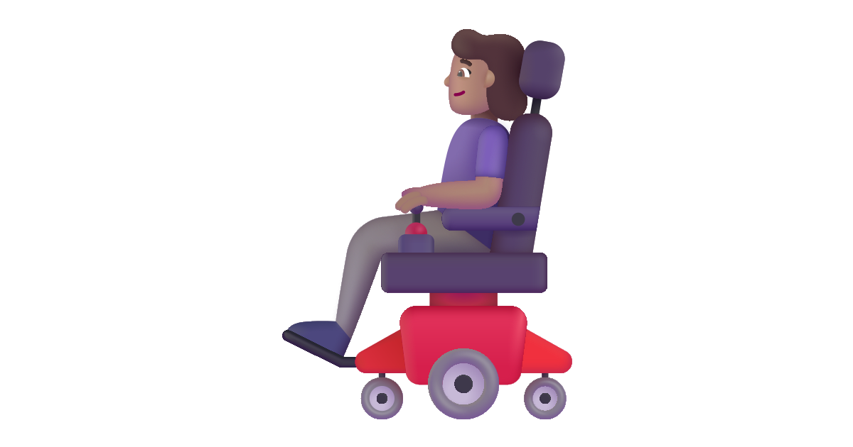 Woman in motorized wheelchair medium free vector icon - Iconbolt