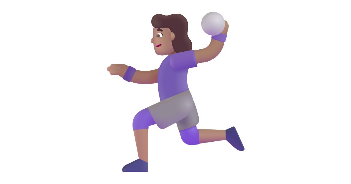 Woman playing handball medium free vector icon - Iconbolt