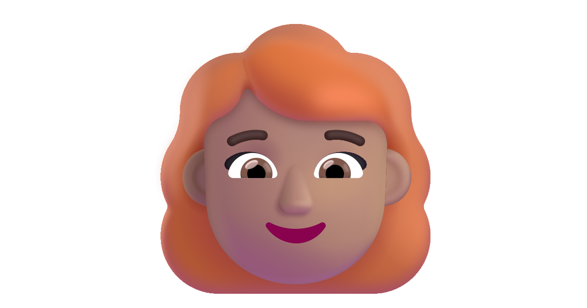 Woman red hair medium free vector icon - Iconbolt