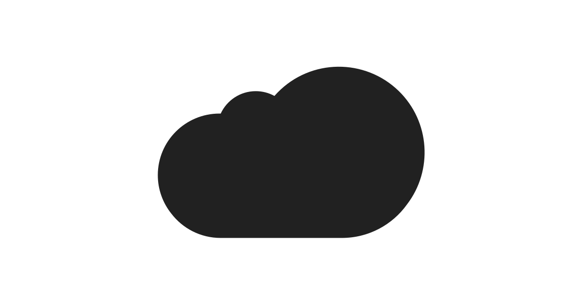 Cloud free vector icon - Iconbolt