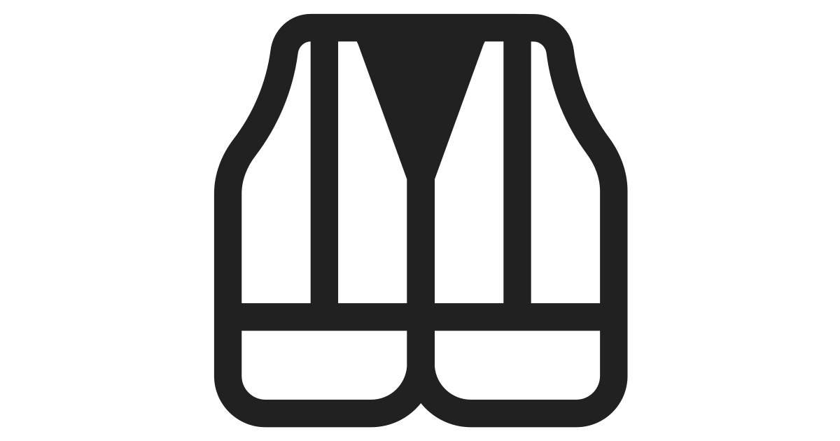 Safety vest free vector icon - Iconbolt