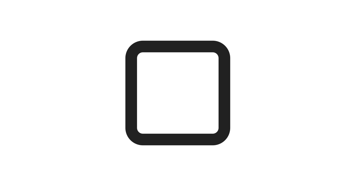 White medium small square free vector icon - Iconbolt
