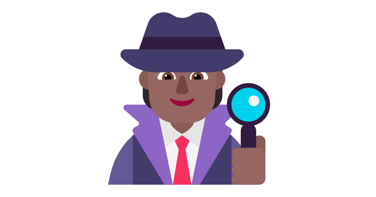 Detective medium dark free vector icon - Iconbolt