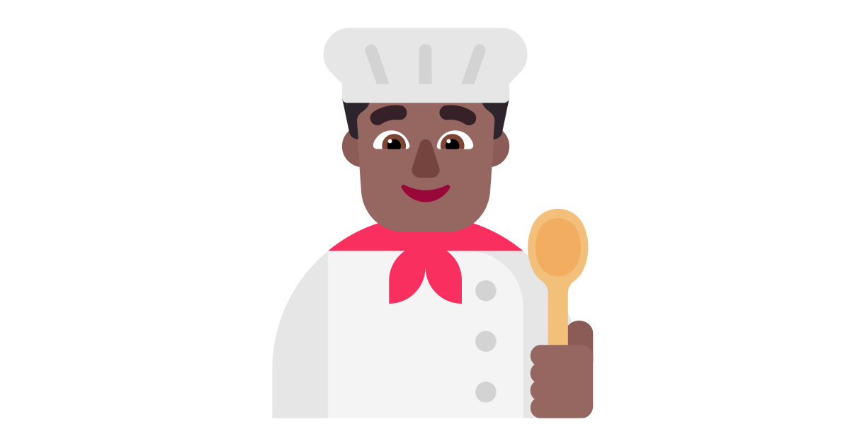 Man cook medium dark free vector icon - Iconbolt