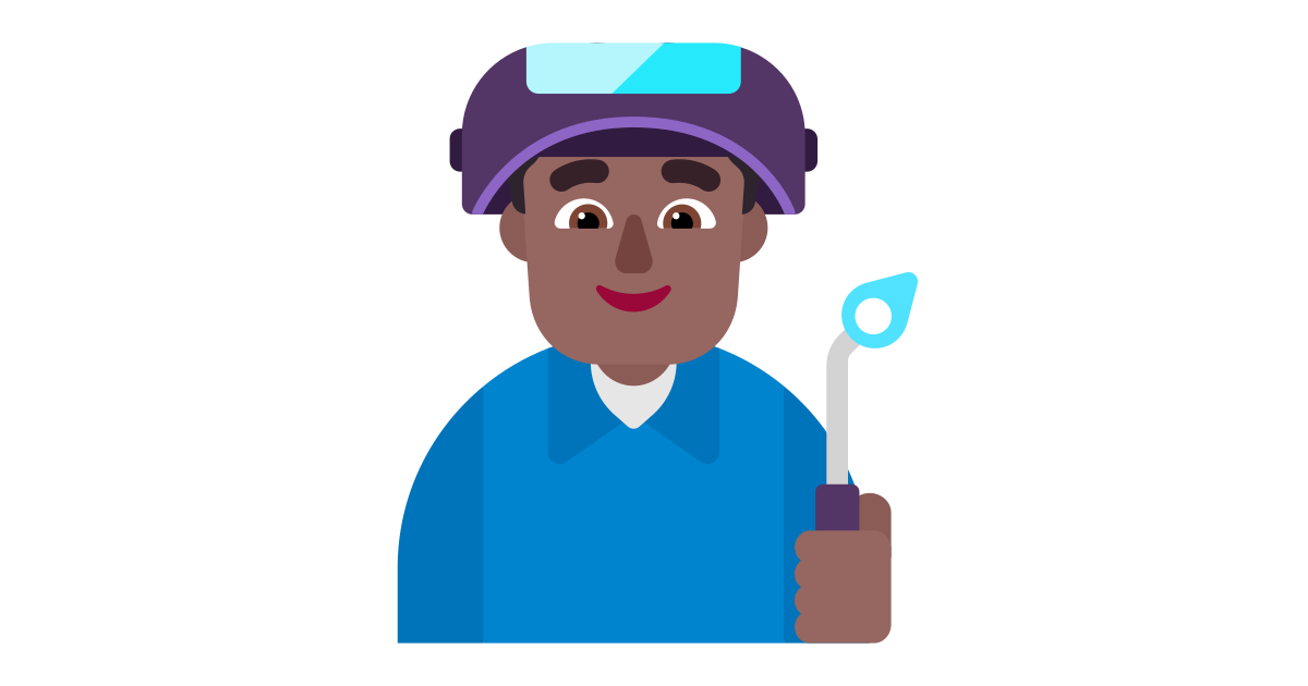 Man factory worker medium dark free vector icon - Iconbolt