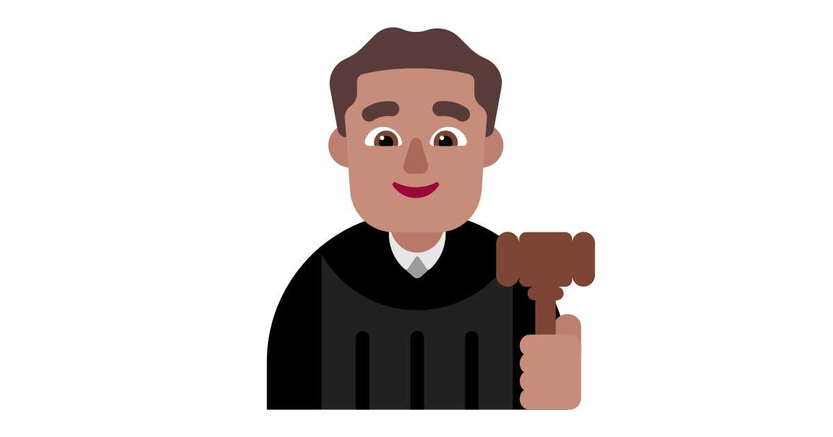 Man judge medium free vector icon - Iconbolt