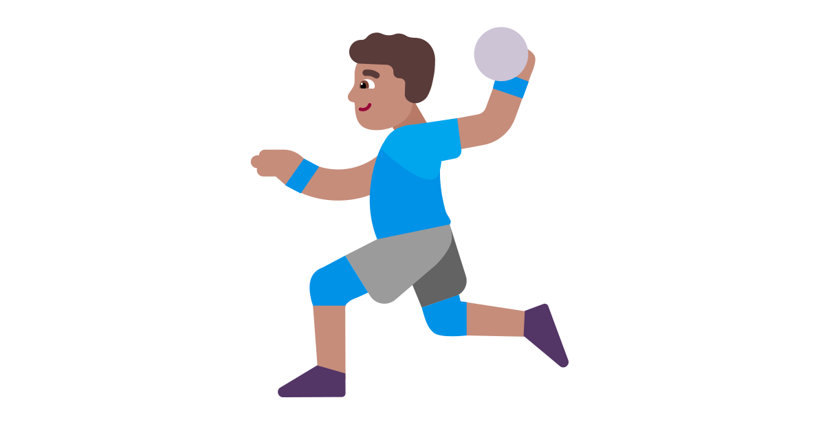 Man playing handball medium free vector icon - Iconbolt