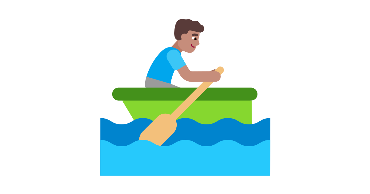 Man rowing boat medium free vector icon - Iconbolt