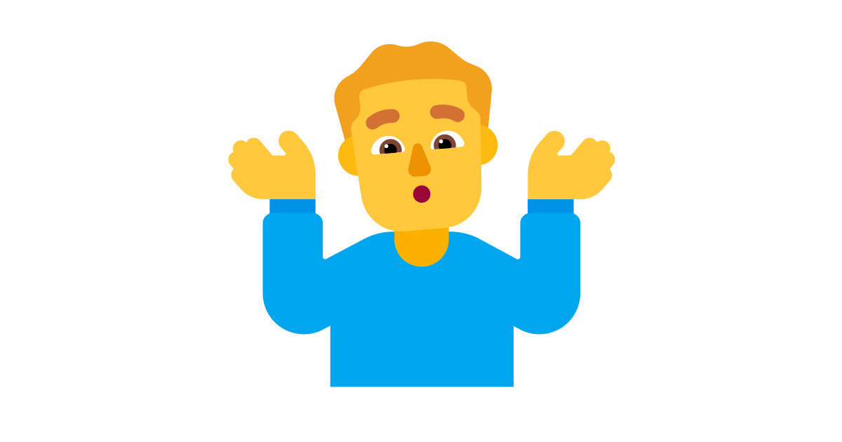 Shrugging Shoulders Emoticon