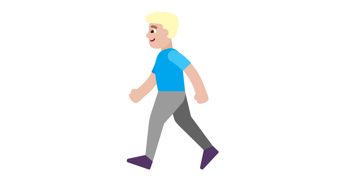 Man walking medium light free vector icon - Iconbolt
