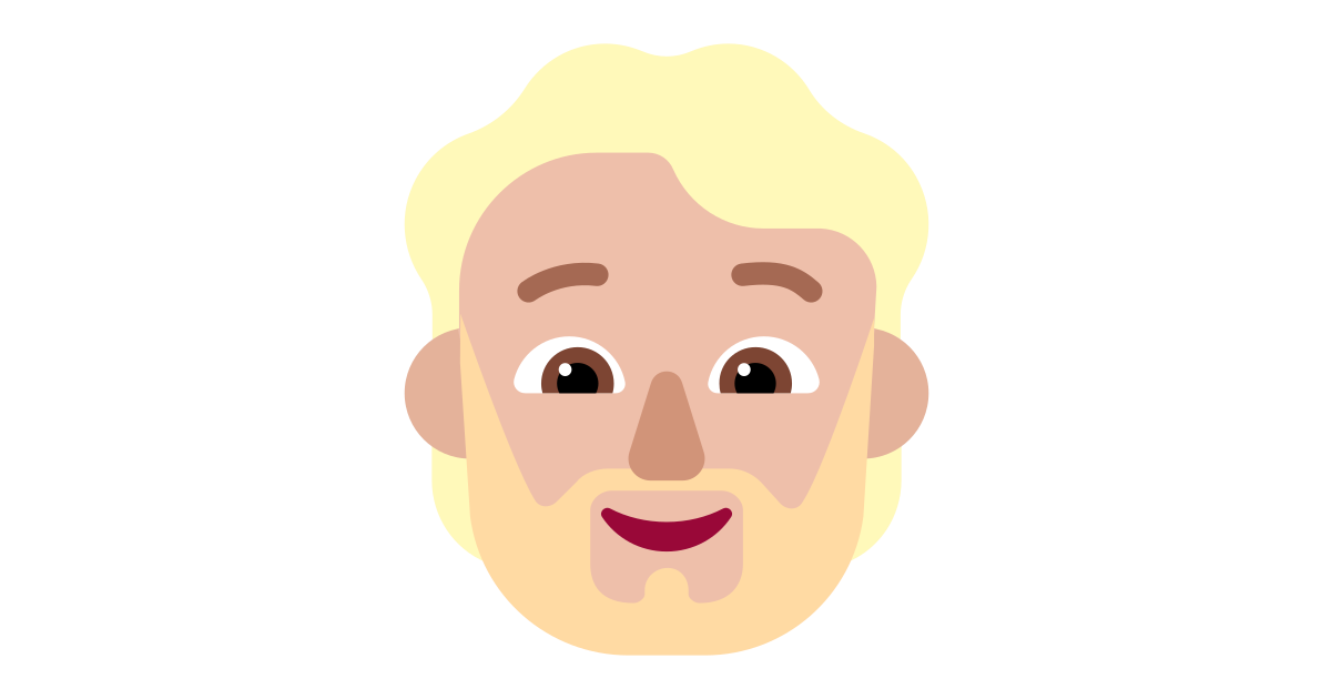 Person beard medium light free vector icon - Iconbolt