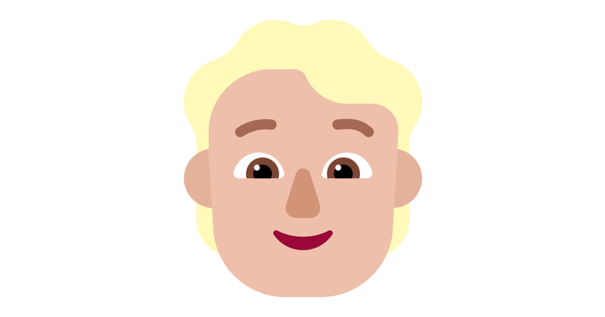 Person blonde hair medium light free vector icon - Iconbolt