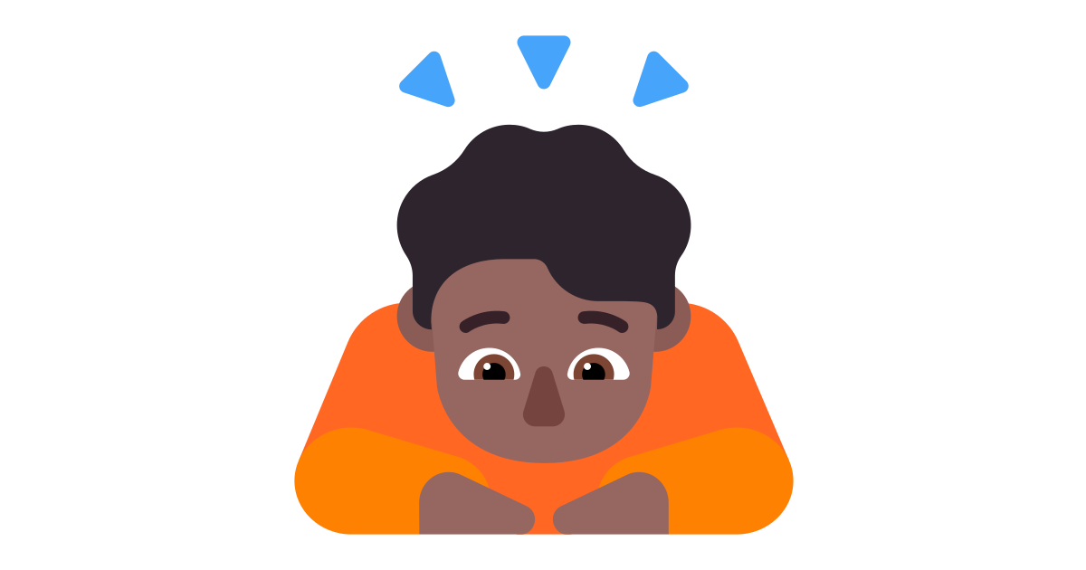 Person bowing medium dark free vector icon - Iconbolt