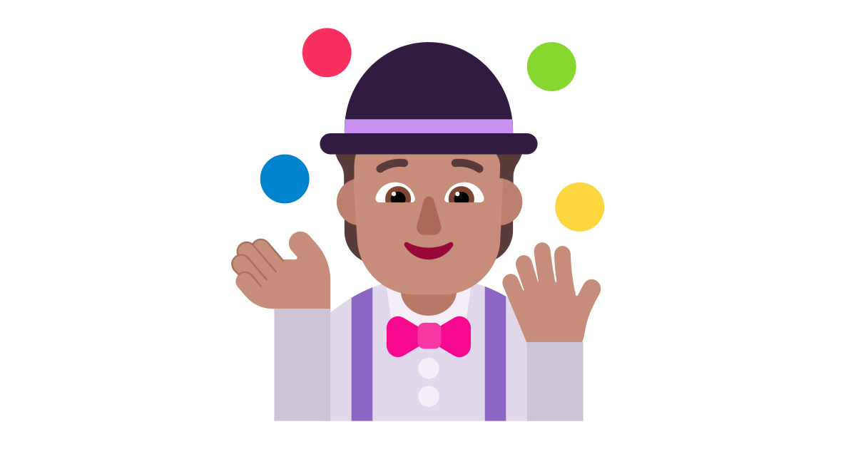 Person juggling medium free vector icon - Iconbolt