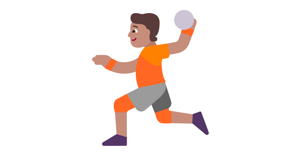 Person playing handball medium free vector icon - Iconbolt