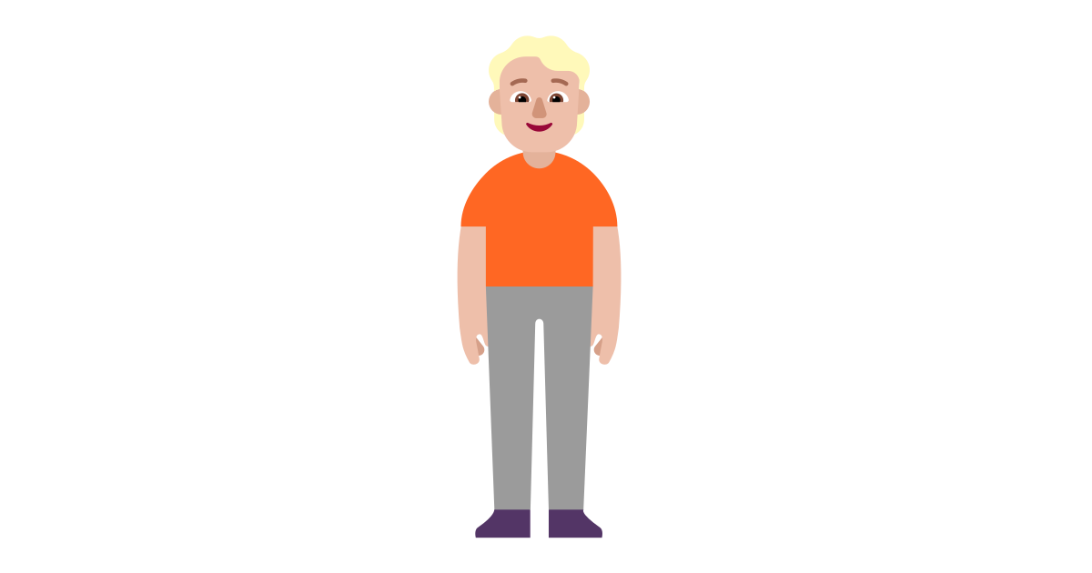 Person standing medium light free vector icon - Iconbolt