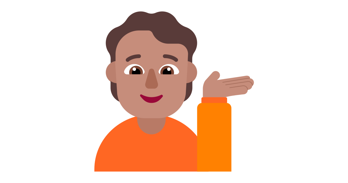 Person tipping hand medium free vector icon - Iconbolt