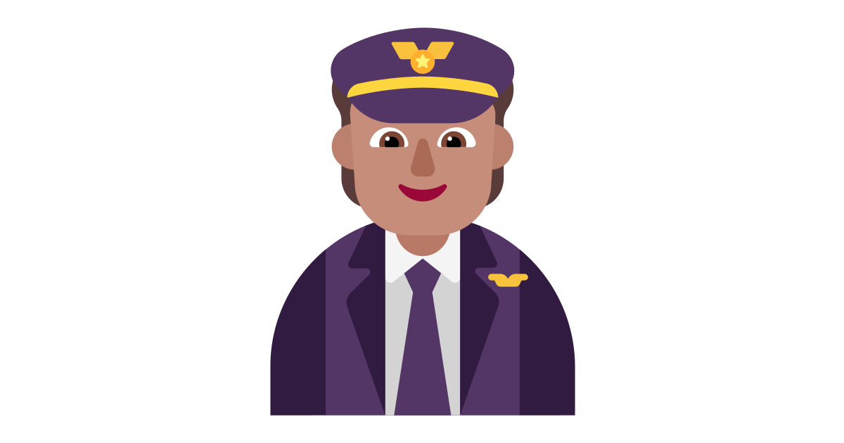 Pilot medium free vector icon - Iconbolt