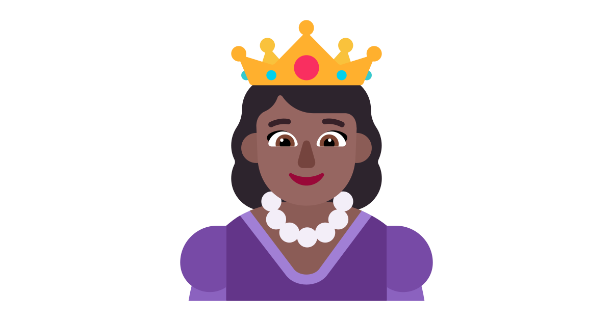 Princess medium dark free vector icon - Iconbolt