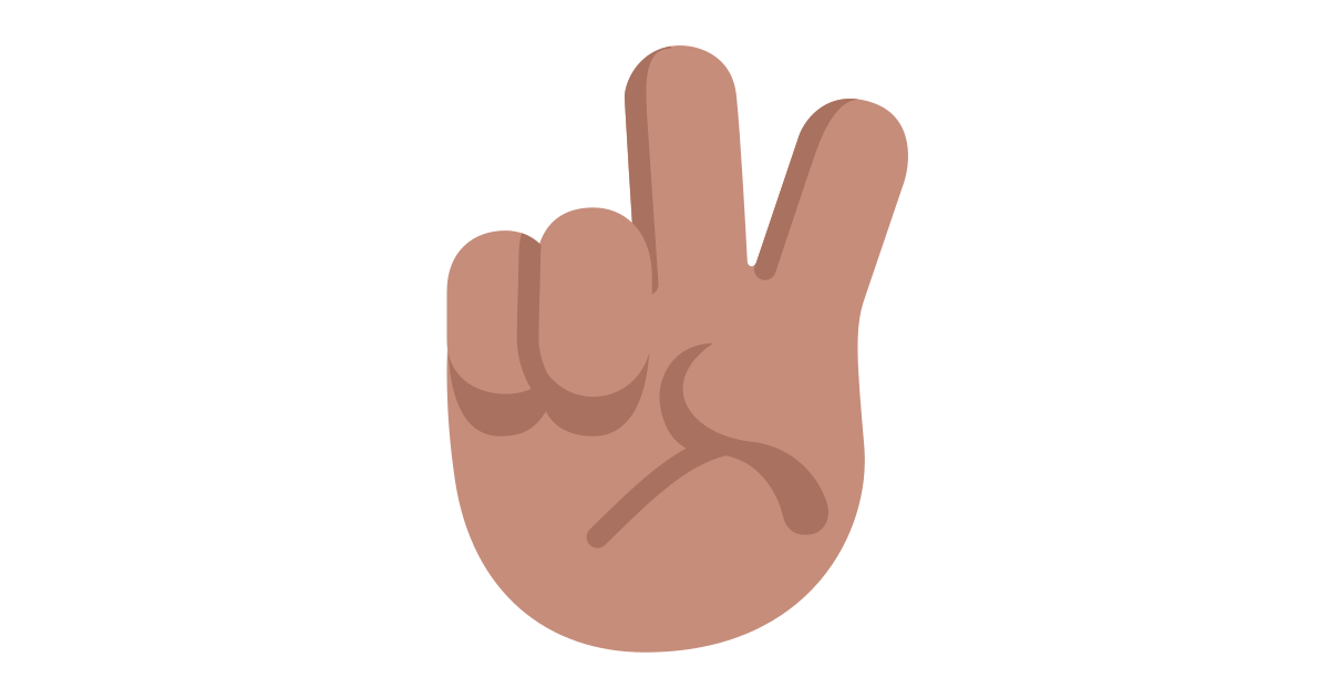 Victory_hand_medium free vector icon - Iconbolt