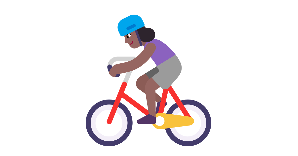 Woman biking medium dark free vector icon - Iconbolt