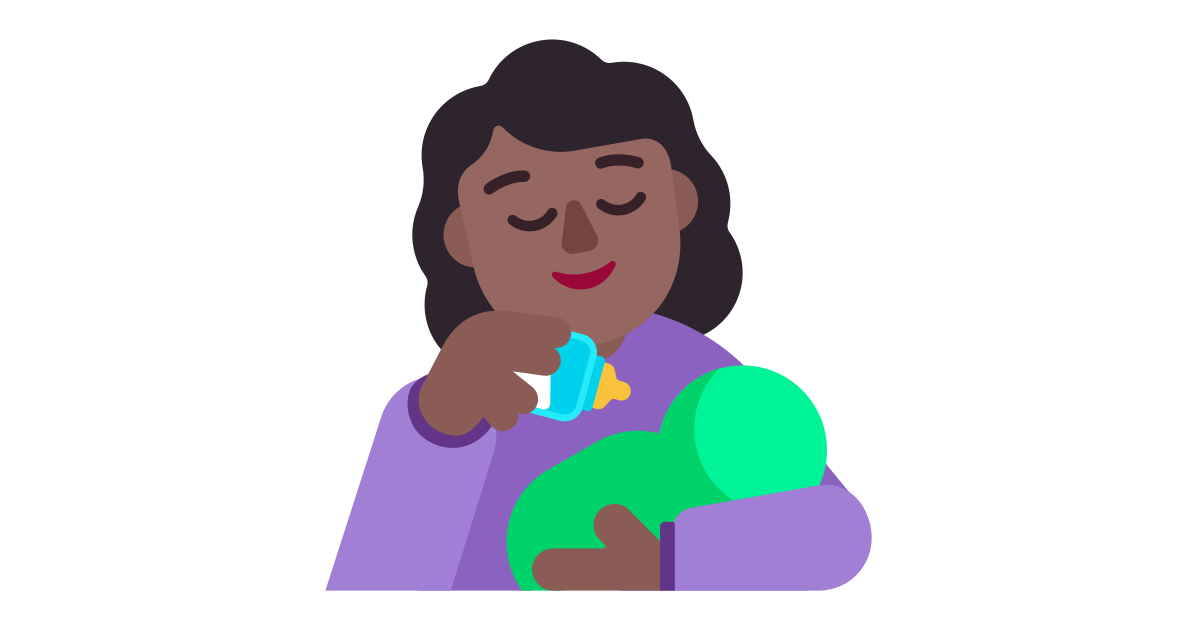 Woman feeding baby medium dark free vector icon - Iconbolt