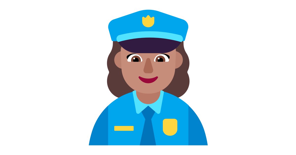Woman police officer medium free vector icon - Iconbolt
