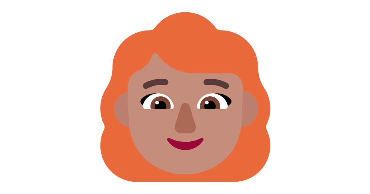 Woman red hair medium free vector icon - Iconbolt