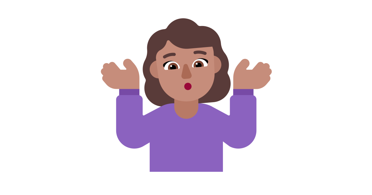 Woman shrugging medium free vector icon - Iconbolt