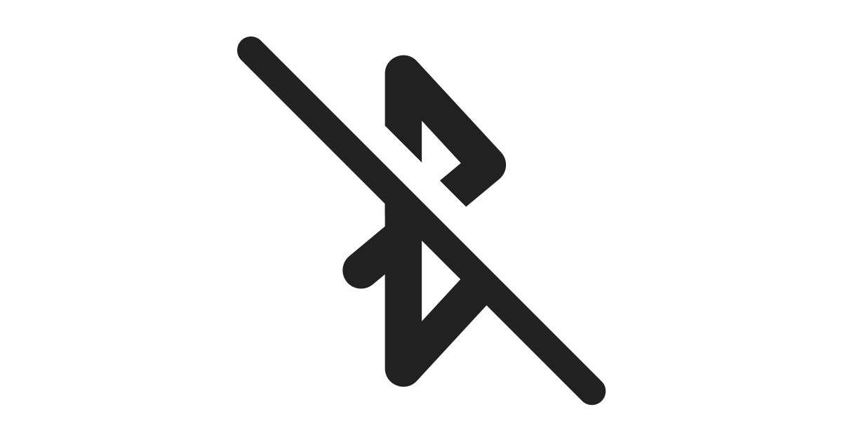 Bluetooth disabled free vector icon - Iconbolt