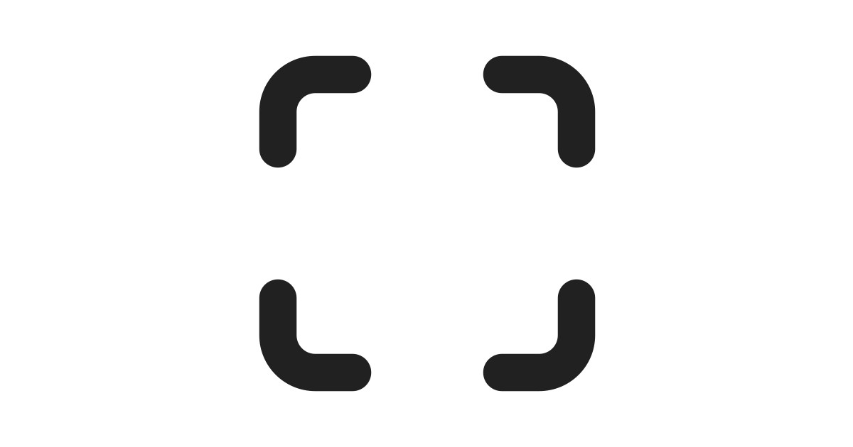 Full screen maximize free vector icon - Iconbolt