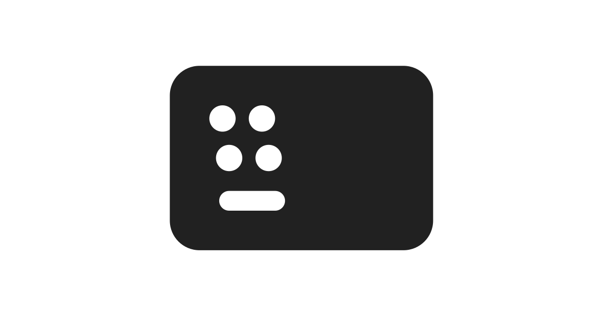 Keyboard layout one handed left free vector icon - Iconbolt