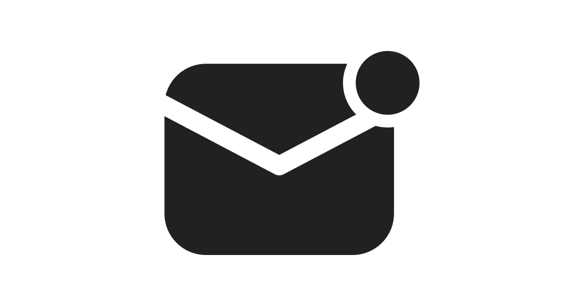 Mail unread free vector icon - Iconbolt