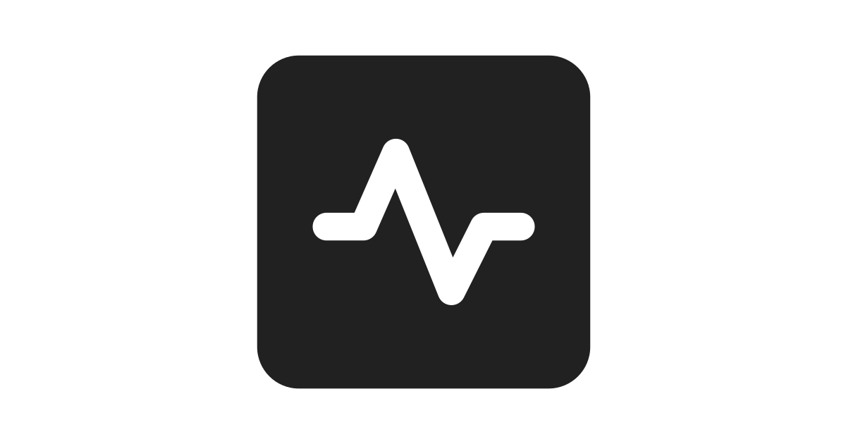 Pulse square free vector icon - Iconbolt