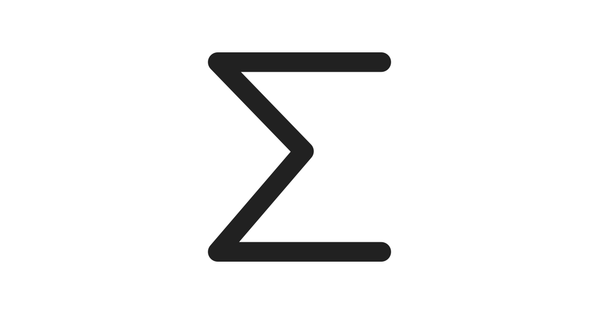 Autosum free vector icon - Iconbolt