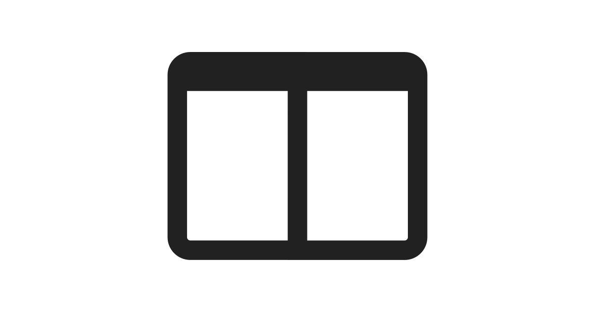 Dual screen header free vector icon - Iconbolt
