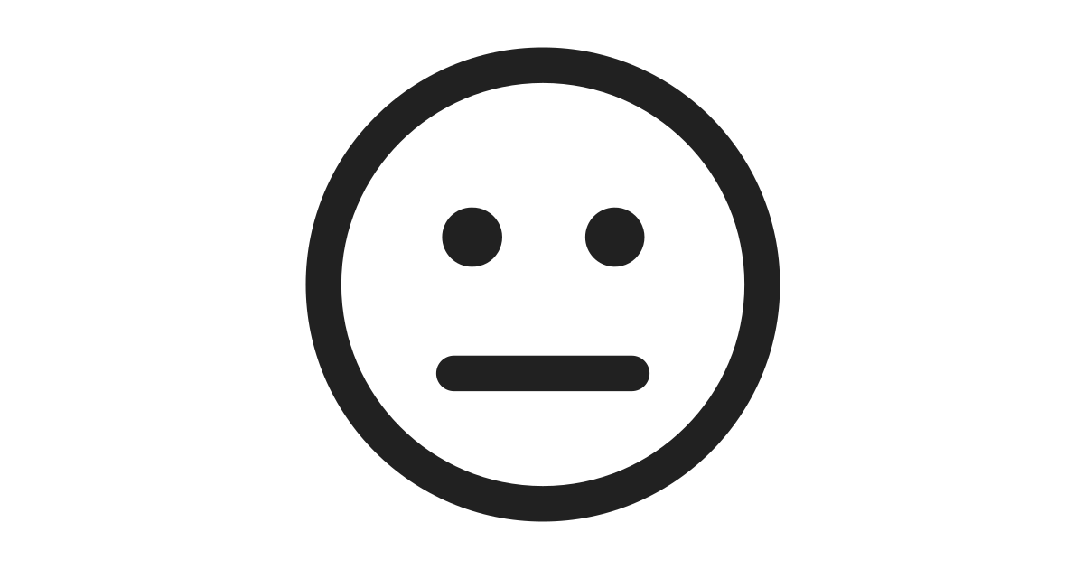 Emoji meh free vector icon - Iconbolt