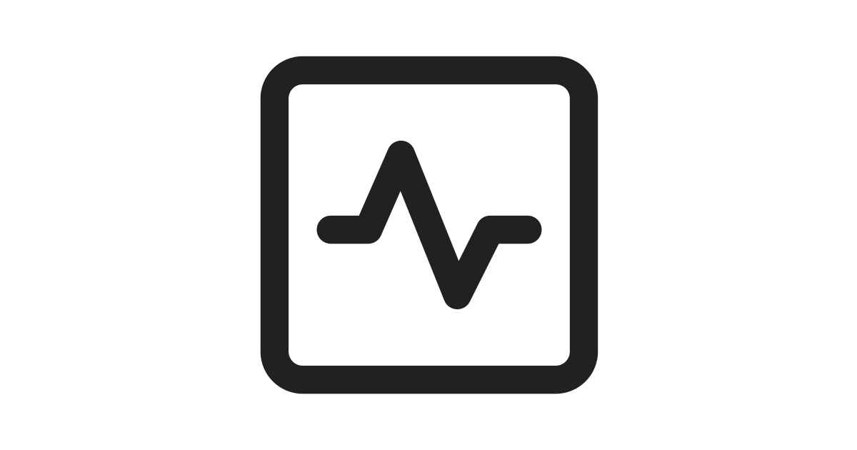 Pulse square free vector icon - Iconbolt