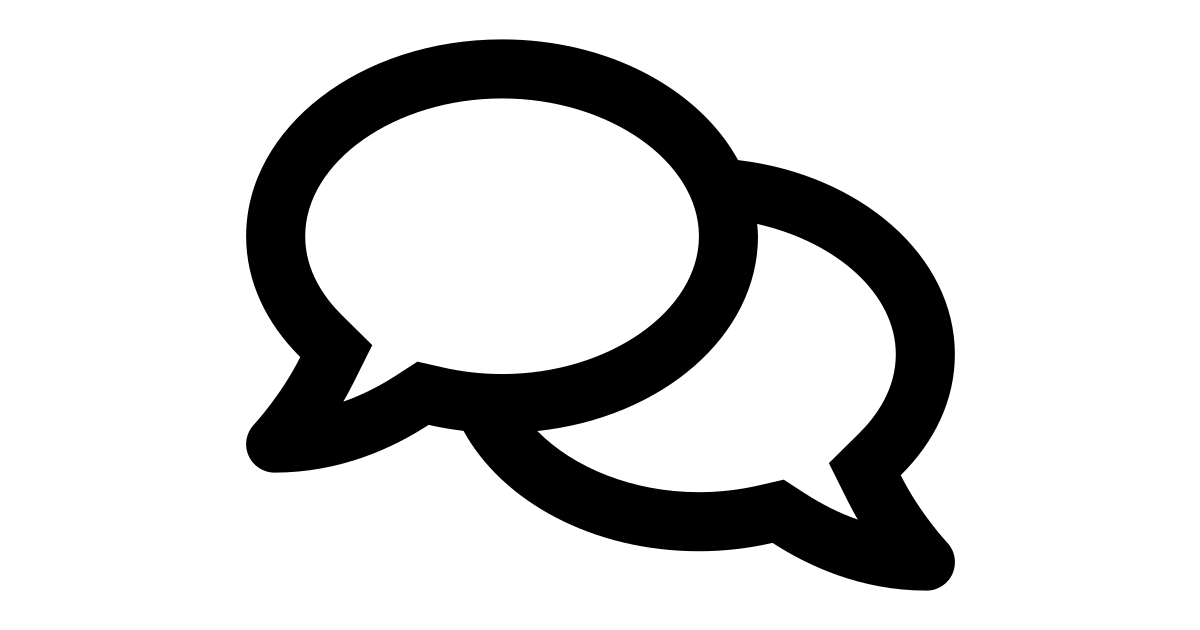 Conversation Icon Black