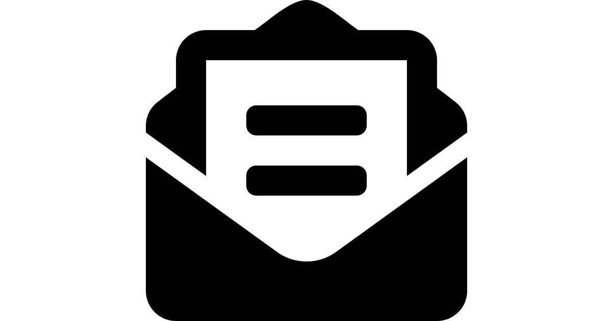 Envelope open text free vector icon - Iconbolt Envelope open text free vector icon - Iconbolt