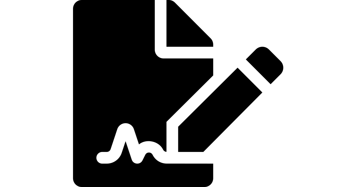 File signature free vector icon - Iconbolt