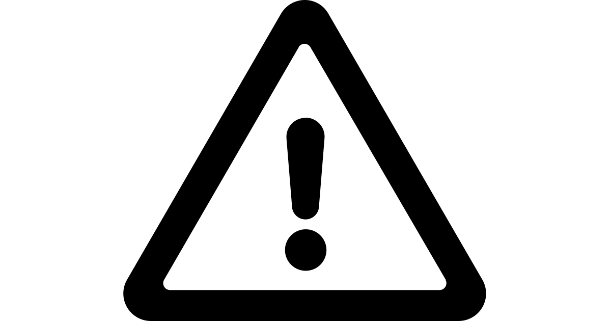 Exclamation-triangle-line free vector icon - Iconbolt