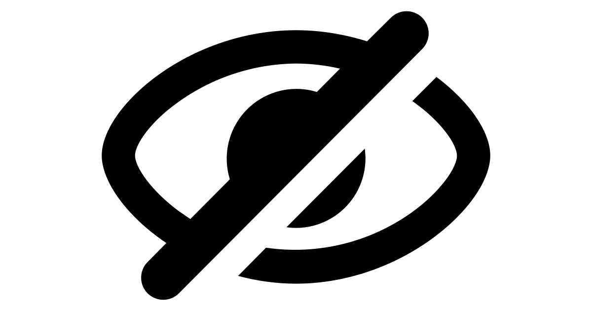 Eye-off-line free vector icon - Iconbolt